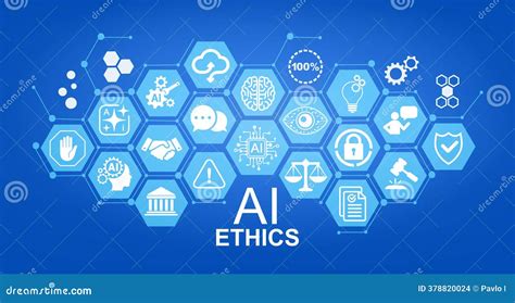 Ai Ethics Artificial Intelligence Alignment Computer System Intelligence Vector Illustration