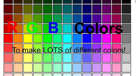Rgb Color Codes Chart Rapidtables Com Printable Cards