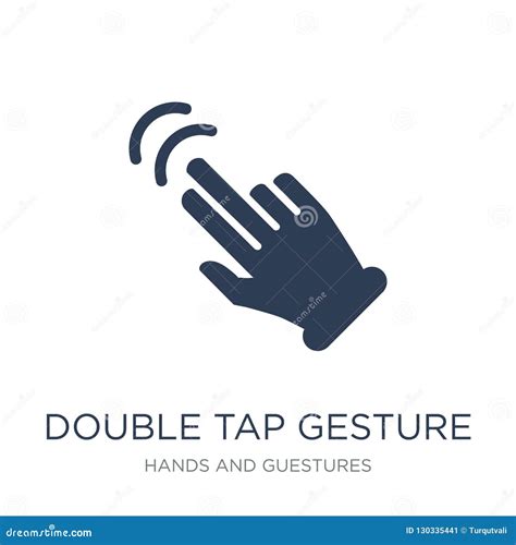 Double Tap Gesture Icon Trendy Flat Vector Double Tap Gesture I Stock Vector Illustration Of