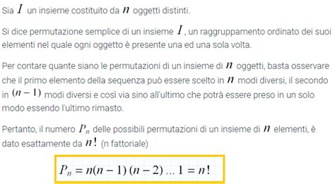 Ntroduire 113 Imagen Calcolo Combinatorio Formule Vn