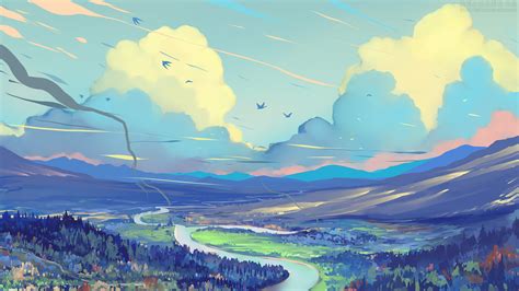 一组色彩非常棒的唯美梦幻的场景插画 天空之美 by Hangmoon 插画 梦幻 天空 新浪新闻