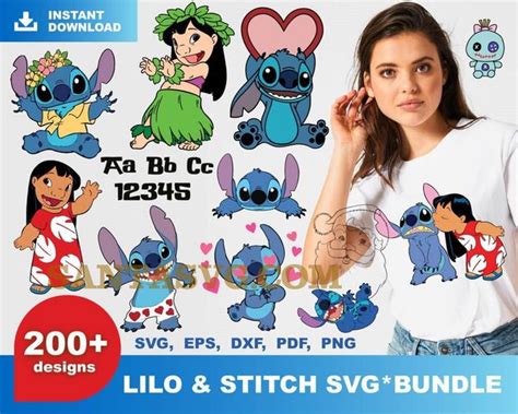 Lilo And Stitch Bundle Svg Lilo And Stitch Svg Disney Svg Cartoon Svg