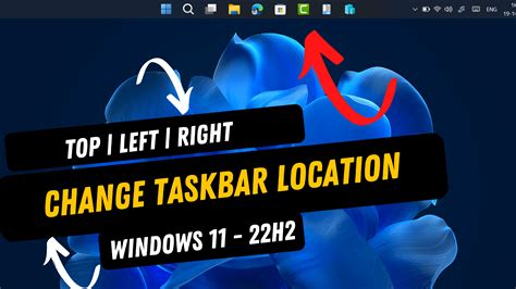 How To Move Windows 11 Taskbar To Top Left Right Of Screen