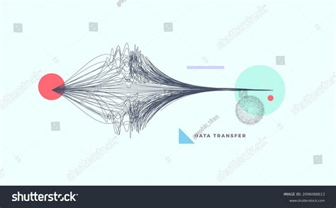 Abstract Data Technology Background Connected Lines Stock Vector Royalty Free 2096088613