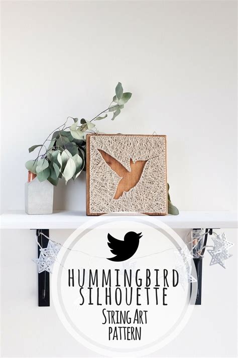 Hummingbird Diy String Art Pattern With Instructions Simple String Art