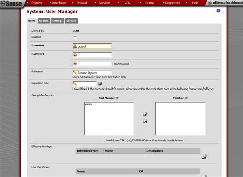 captive portal template