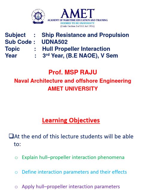 resistance and propulsion29 hull propeller interaction 18oct2021