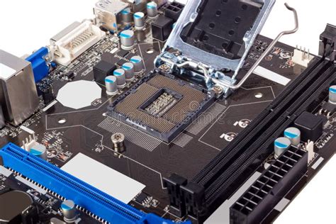 Electronic Collection Empty CPU Socket Stock Photo Image Of Chipset