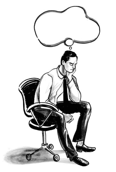 ⬇ Скачать картинки Думающий человечек рисунок стоковые фото Думающий человечек рисунок в