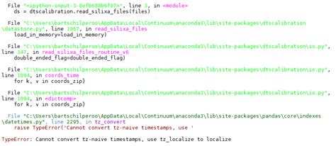 Error On File Read With Readsilixafiles · Issue 26 · Dtscalibrationpython Dts Calibration