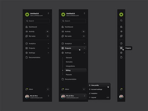 Sidebar Nav — Untitled Ui By Jordan Hughes® On Dribbble