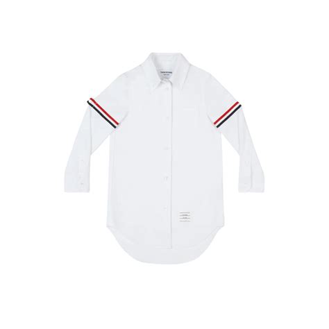 키즈 톰브라운 옥스포드 프렌치 커프 턱시도 셔츠 화이트 Thom Browne Kream