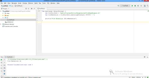 program to find file extension in kotlin