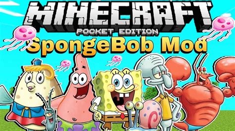 Spongebob Squarepants Addon For Minecraft Pe Bubbles Youtube