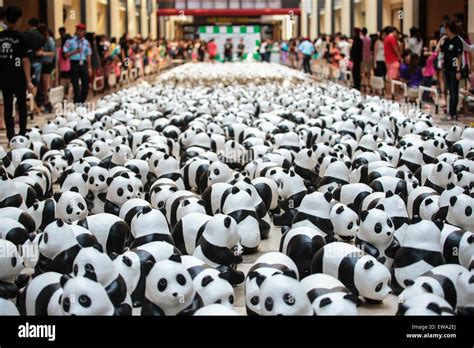 Thousands Of Mache Pandas Of The 1600 Pandas Campaign By Wwf At Publika