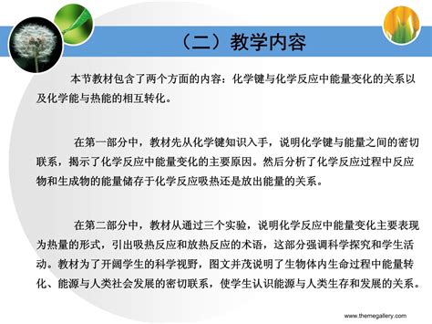 高一化学 化学能与热能 说课课件ppt 人人文库