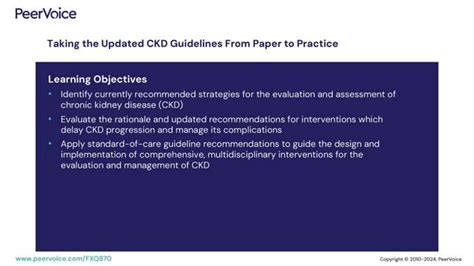 Taking The Updated Ckd Guidelines From Paper To Practice Ppt