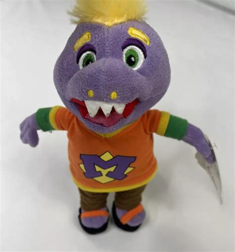 Chuck E Cheese Mr Munch Limited Soft Fun Furry Purple Plush Doll New