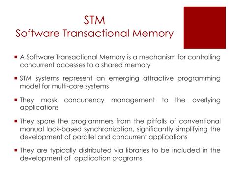 Ppt Evaluating Replication Schemes In Software Transactional Memory