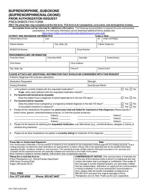 Fillable Online Opioids Prior Authorization Request Prescriber Fax