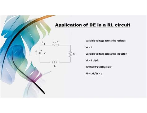 Applications Of Differential Equations In RL RC Electrical Circuit Problems PDF Physics