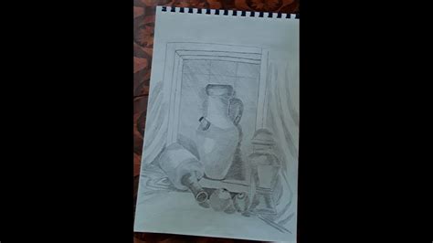 رسم وتظليل الطبيعة الصامته بالرصاص Youtube