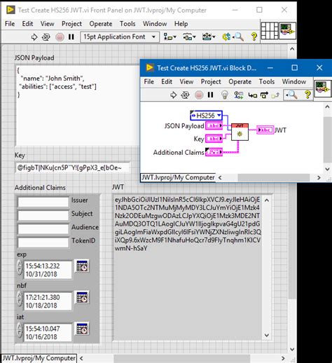 Pure Labview Json Web Token Jwt Library Use On Vxworks Linux Windows Etc Ni Community