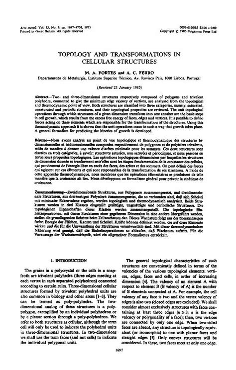 Pdf Topology And Transformations In Cellular Structures Dokumen Tips