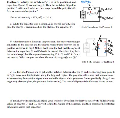 Solved Problem Initially The Switch In Fig Is In Its Chegg Com