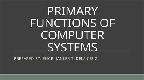 Computer Systems Intro To Computingpptx Lecture Notes Introduction To Computing Docsity