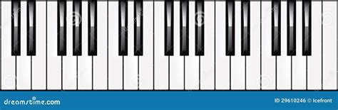 3 Octave Piano Keyboard Illustration Stock Vector Illustration Of Shiny Sound 29610246