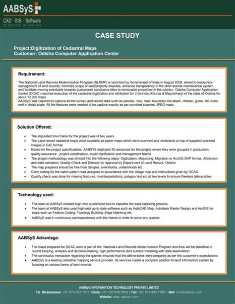 Digitization Of Cadastral Maps Pdf Information Services Industry Industries