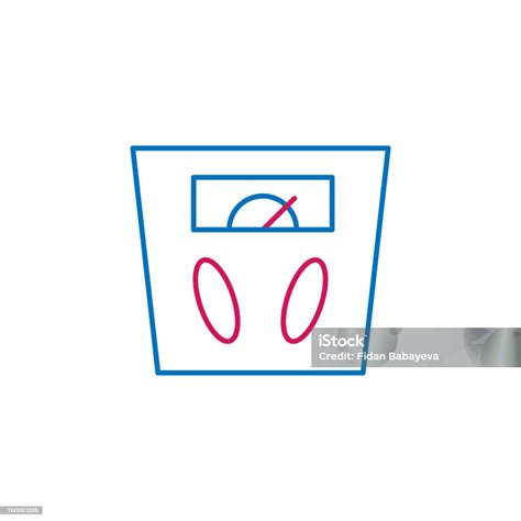 의료 무게 규모 색깔 아이콘입니다 의학 그림의 요소입니다 표시 및 기호 아이콘은 웹 로고 모바일 앱 Ui Ux에 사용할 수 있습니다 건강 진단에 대한 스톡 벡터 아트 및