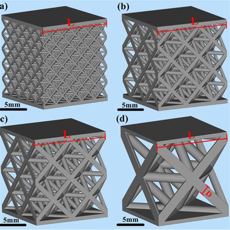 Sintered Octet Truss Structures With Various Unit Cell Numbers