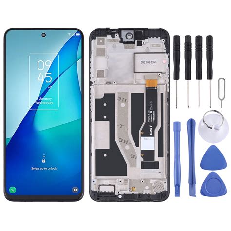 LCD Screen And Digitizer Full Assembly With Frame For TCL 20L 20L 20 Lite 20S T774H T774B