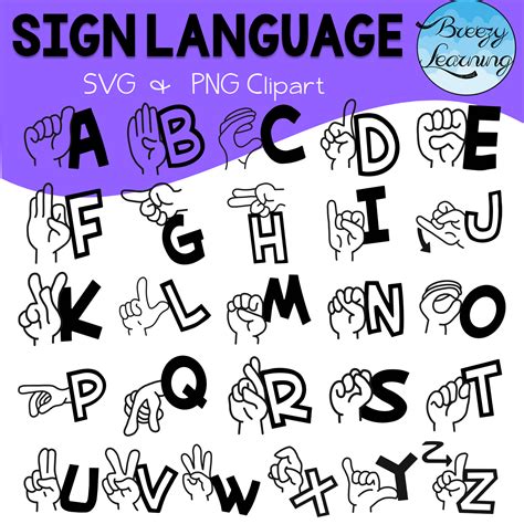 American Sign Language Clipart