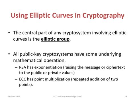 Elliptic Curve Cryptography And Zero Knowledge Proof Ppt Free Download