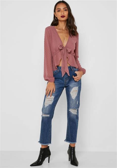 طريقة تنسيق موضة البنطلون البوى فريند مبتدا