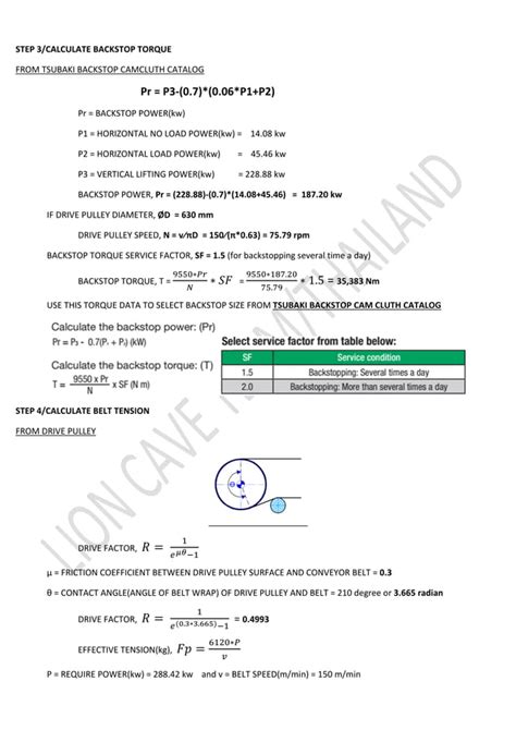Belt Conveyor Calculation Excel At Roy Lujan Blog