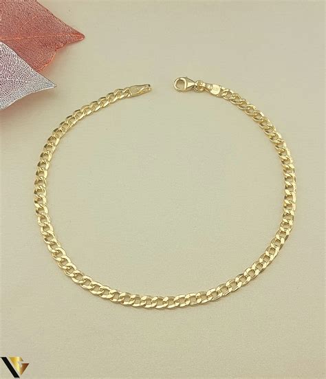 Bratara Aur 14k Greutate 235 Grame Latime 32 Mm Lungime 2050 Cm