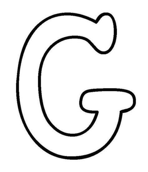 Moldes Da Letra G Para Imprimir Como Fazer Em Casa