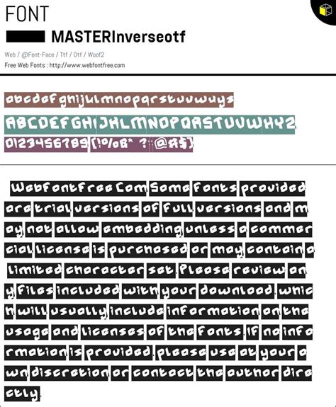 Master Inverse Otf Fonts Downloads Webfontfree Com