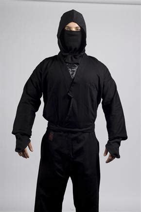 Wholesale Authentic Ninja Uniform With Hood And Mask Set For Gyms And