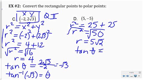 Polar Coordinates And Equations Youtube