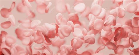 은 혈세포 적혈구 현미경에서 볼 수 있는 백혈구 예방 및 혈액 순환계 및 혈액 배너 질환의 치료 3d 일러스트레이션 프리미엄 사진