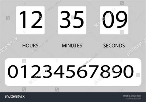Flip Countdown Clock Counter Timer Vector Stock Vector Royalty Free 2582946839 Shutterstock