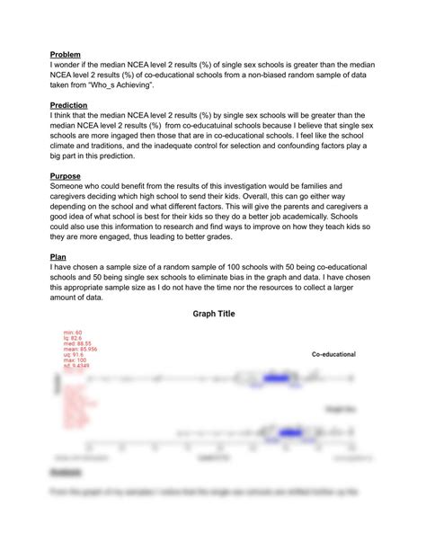 29 Inference Assessment Mathematics And Statistics Level 2 Ncea Thinkswap