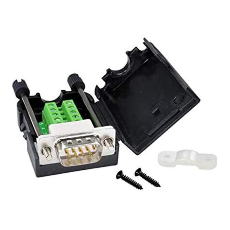 Db9 Solderless Connector Rs232 D Sub Serial To 9 Pin Port Terminal Male Female Adapter With Case