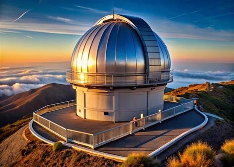Astronomical Telescope Exploring The Wonders Of The Cosmos Premium Ai Generated Image