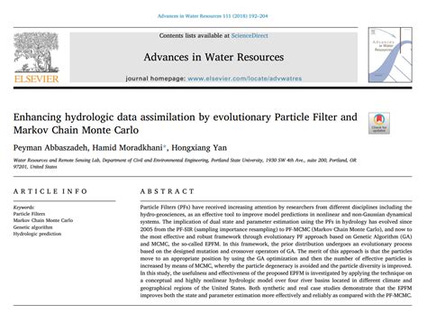 Hydrologic Data Assimilation Dr Moradkhani